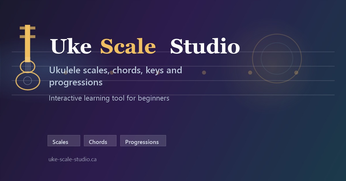 Uke Scale Studio | Ukulele Scales, Chords, Keys and Progressions